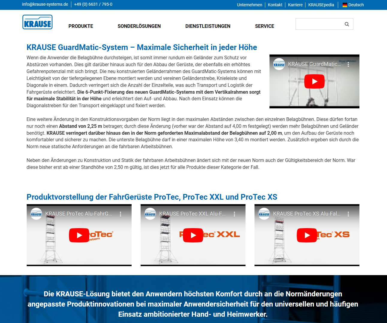 Technik-Clips von Krause | INDUSTRY-Channel